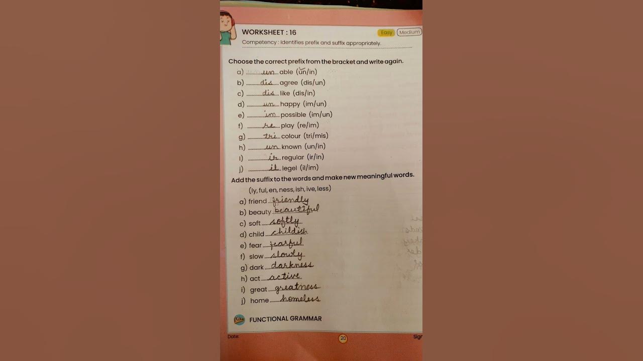 Adding prefix and suffix - YouTube