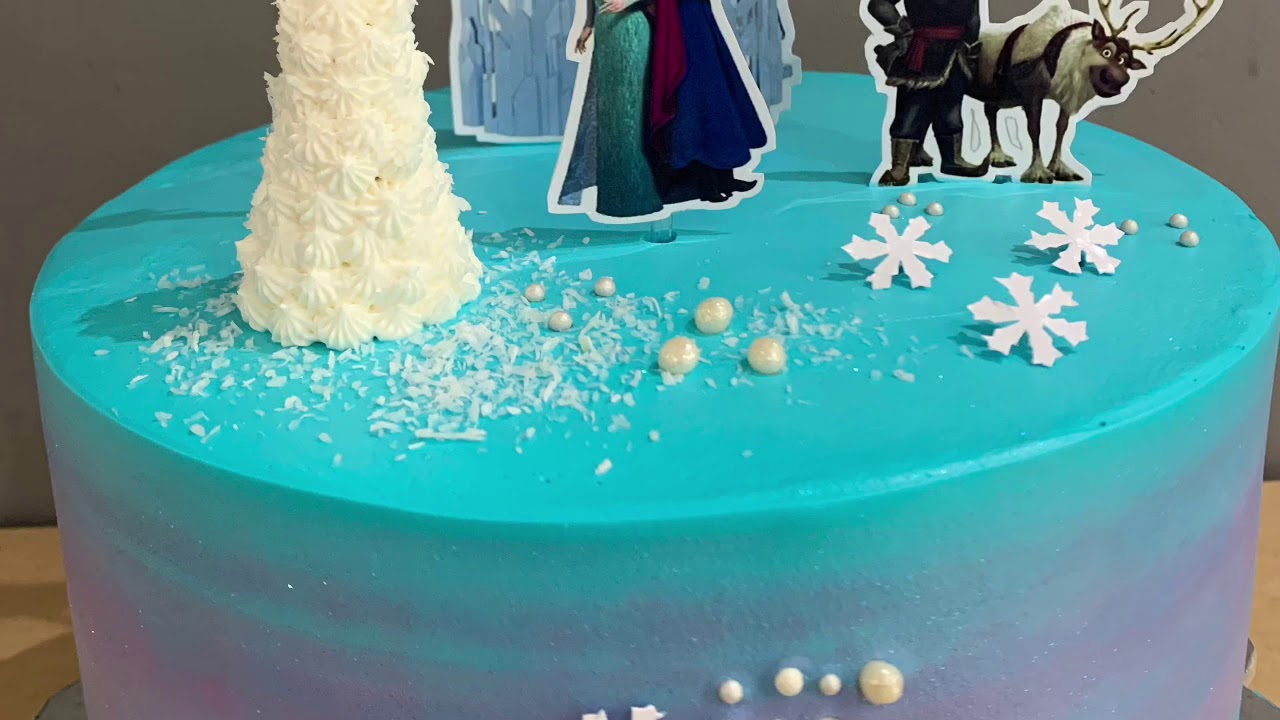 ️BOLO FROZEN com várias técnicas lindas! - YouTube
