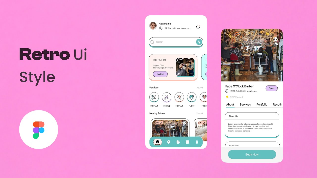 Figma Tutorial : Retro UI Design Using Figma - YouTube