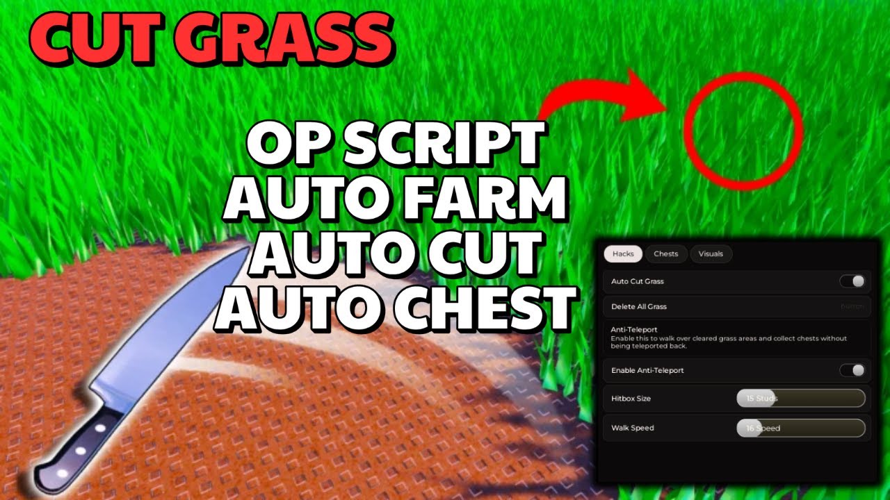 Cut Grass Script - Auto Farm | Auto Cut | Auto Chest | Teleports | Mobile & PC | Pastebin | *NO ...