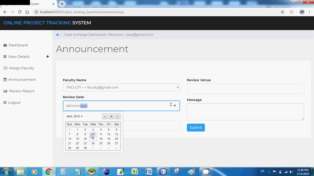 online project tracking system - YouTube