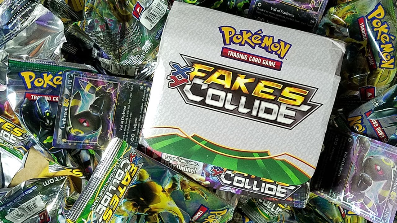 FAKE PACK FRIDAY! OPENING A FAKE POKEMON XY FATES COLLIDE BOOSTER BOX ...