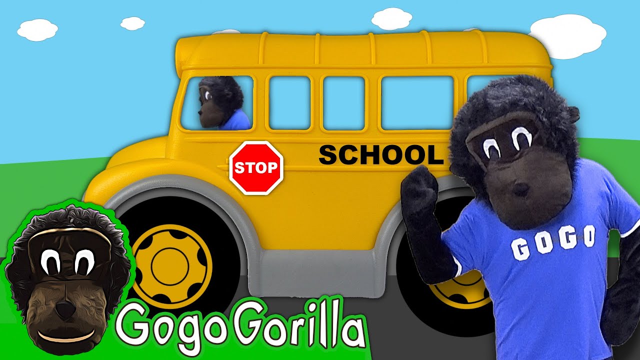 Wheels On The Bus | Gogo Gorilla Kids Songs - YouTube