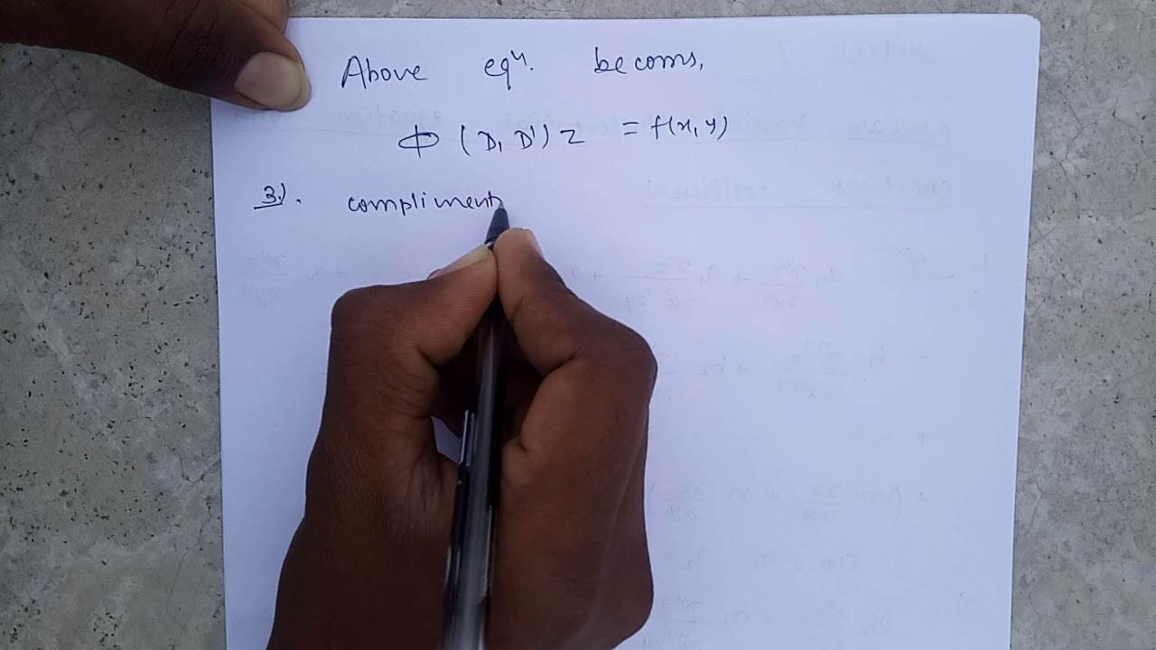 Linear Partial Differential Equation With Constant Coefficients YouTube linear-partial-differential-equation-with-constant-coefficients-youtube