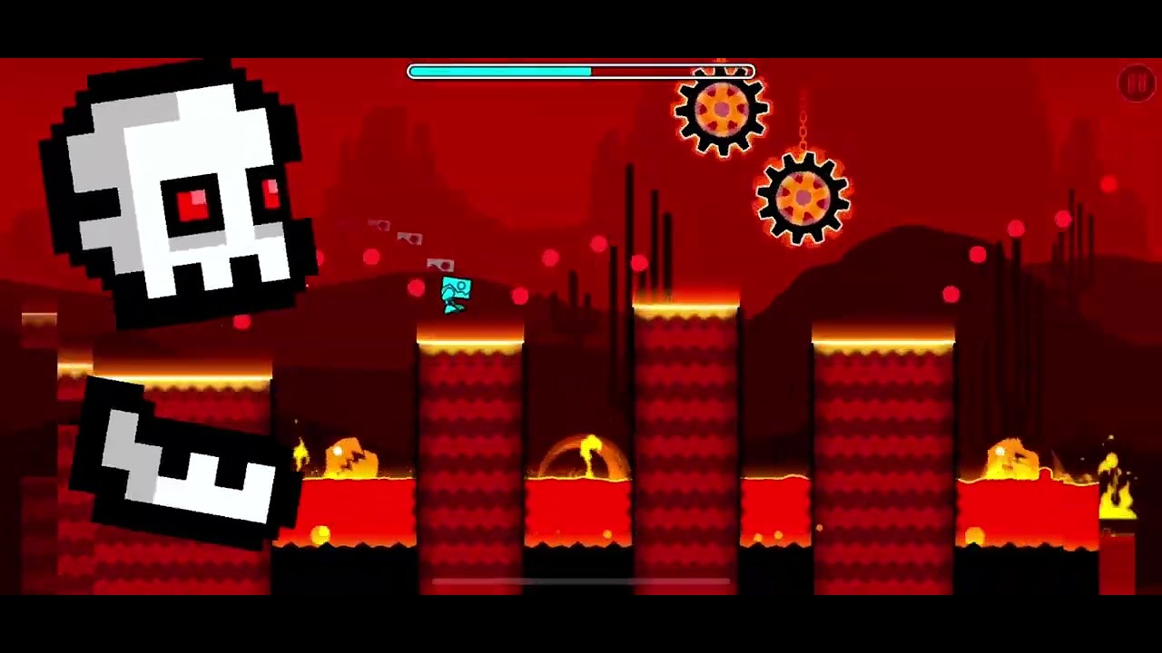 Geometry Dash press start full level - YouTube
