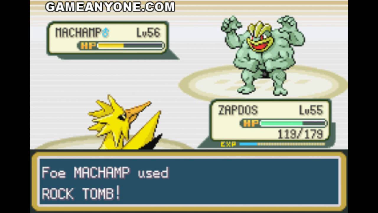 Pokemon Fire red walkthrough part 66: Bruno - YouTube