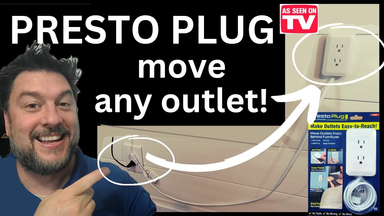 Presto Plug review: relocate your outlet without tools! Move any outlet ...