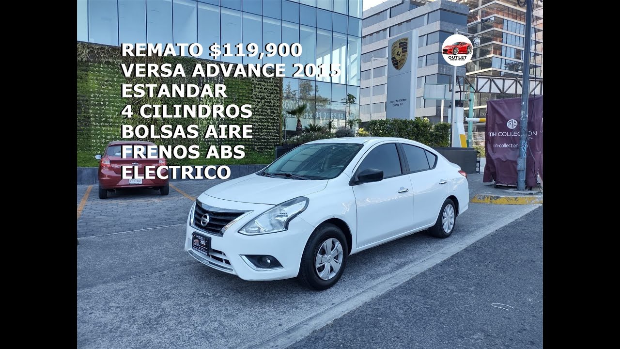 VENDIDO!!!! REMATO $119,900 VERSA ADVANCE 2015 ESTANDAR - YouTube