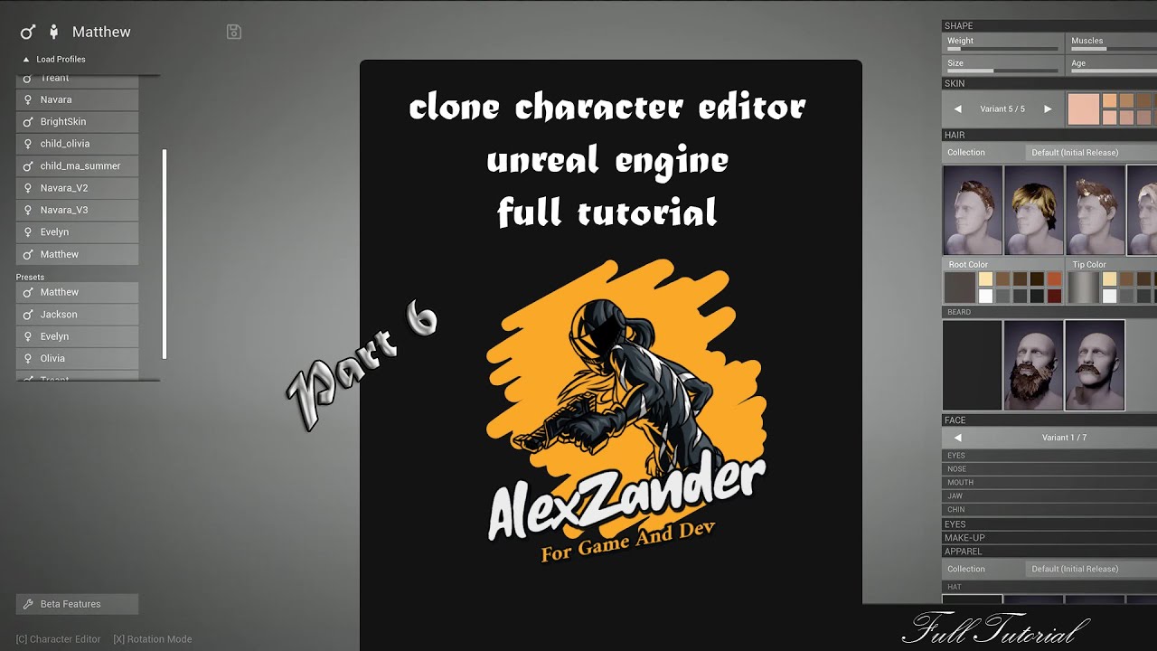 Unreal Engine | Character Editor Clone | Full tutorial With ALS ...