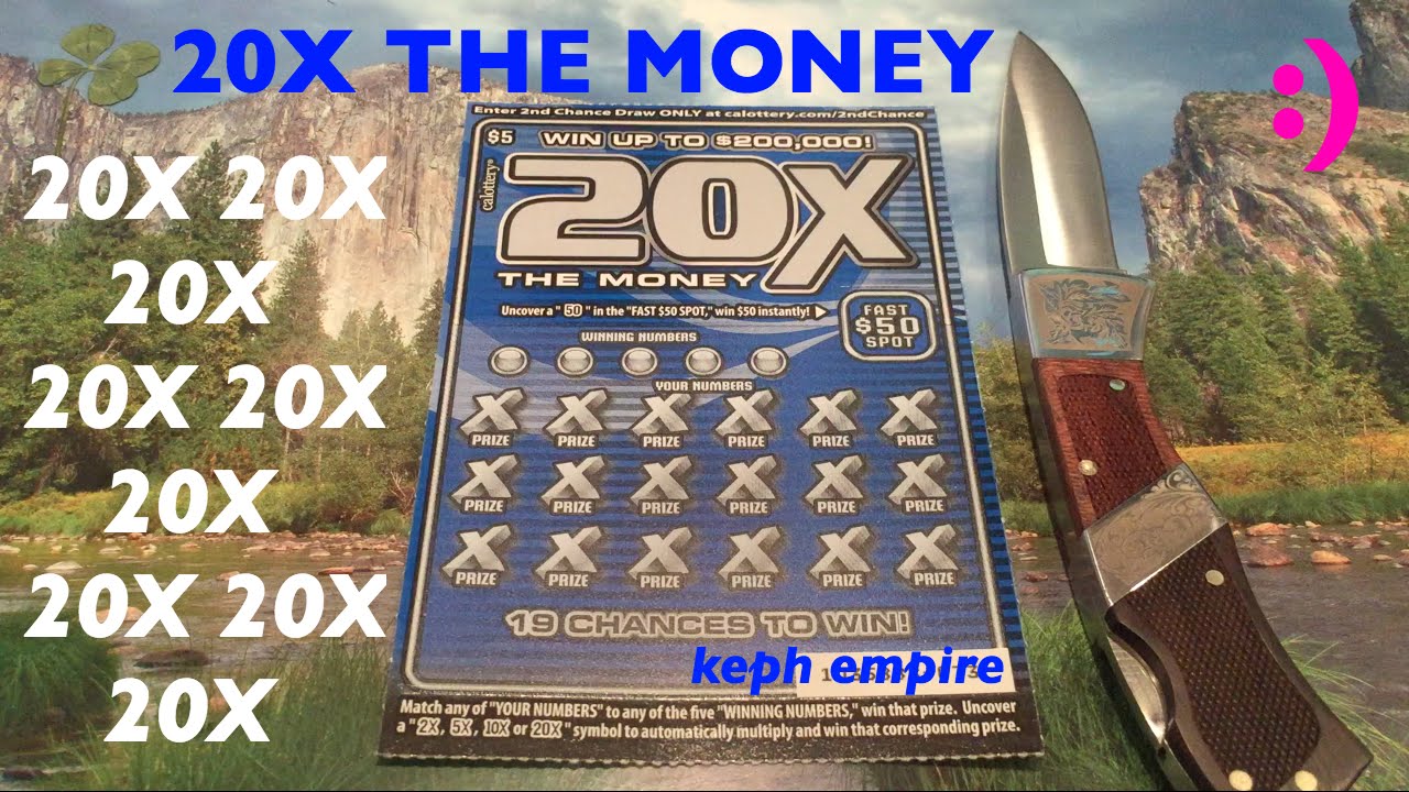 MORE NEW 20X THE MONEY!! $5 California Lottery Scratcher - YouTube
