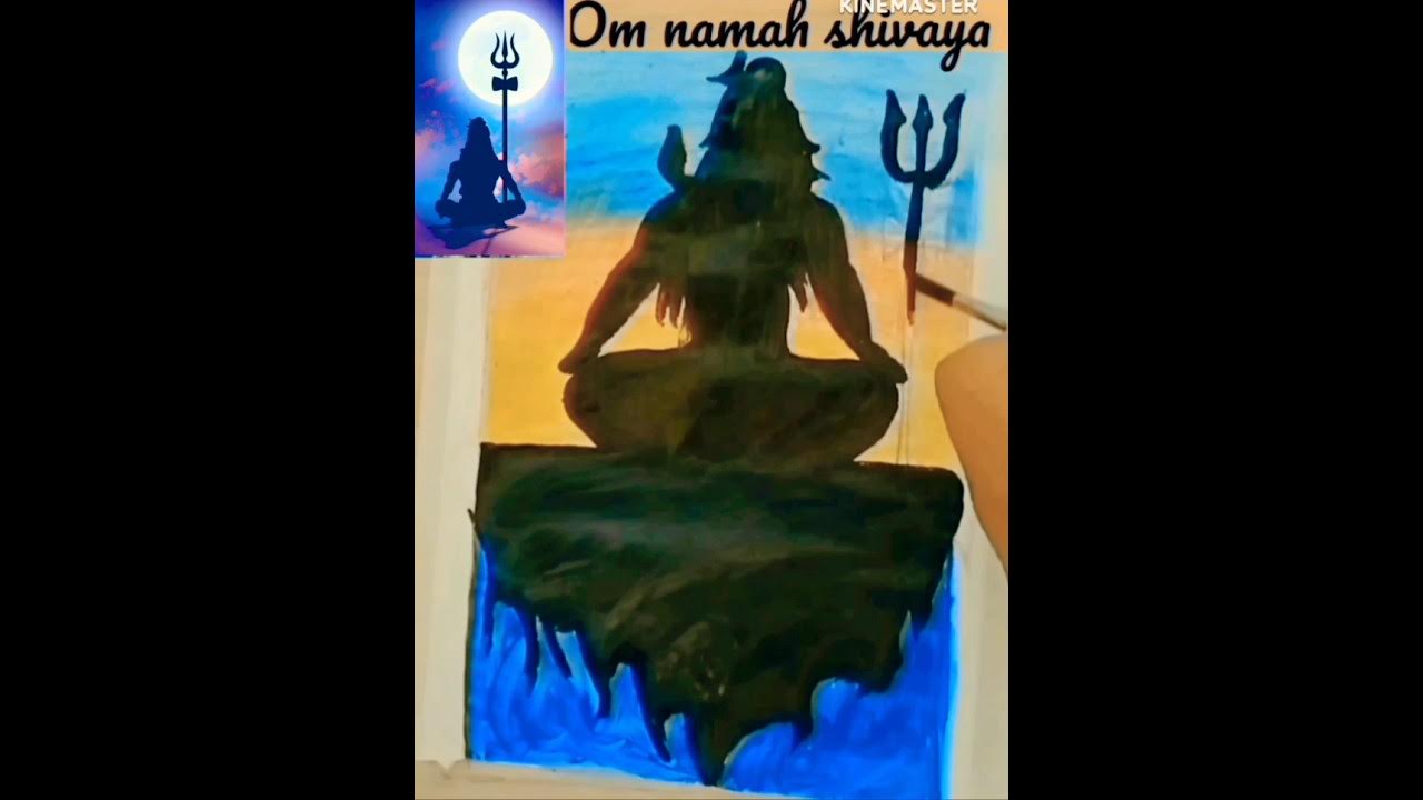 How To Make Shiv ji Colour Drawing || How To Draw Lord Shiv Easily 🙏🏻🌎🚩 ...