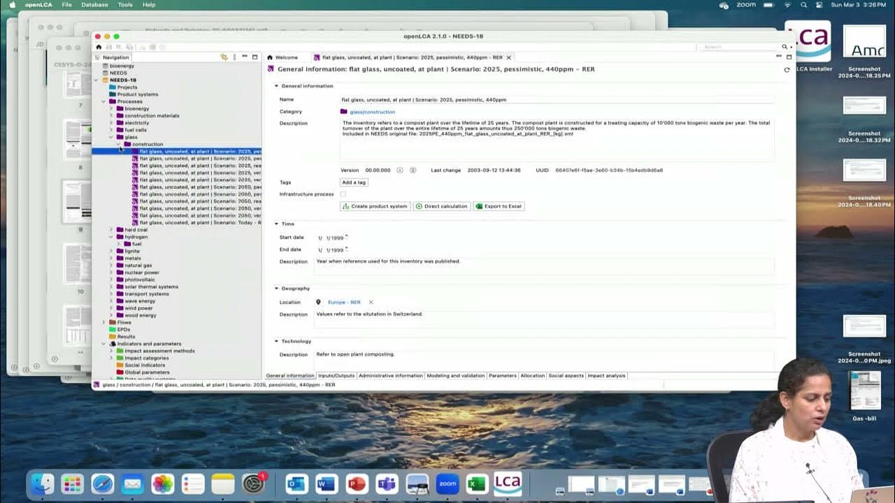 Lec 13 Demo of OpenLCA Case Study Set up in Open LCA - YouTube