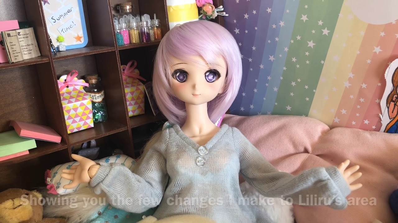 Liliru room update bjd diorama - YouTube