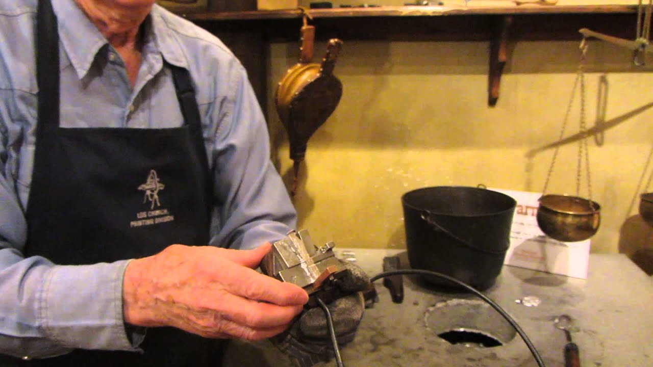 How Gutenberg cast moveable type - YouTube