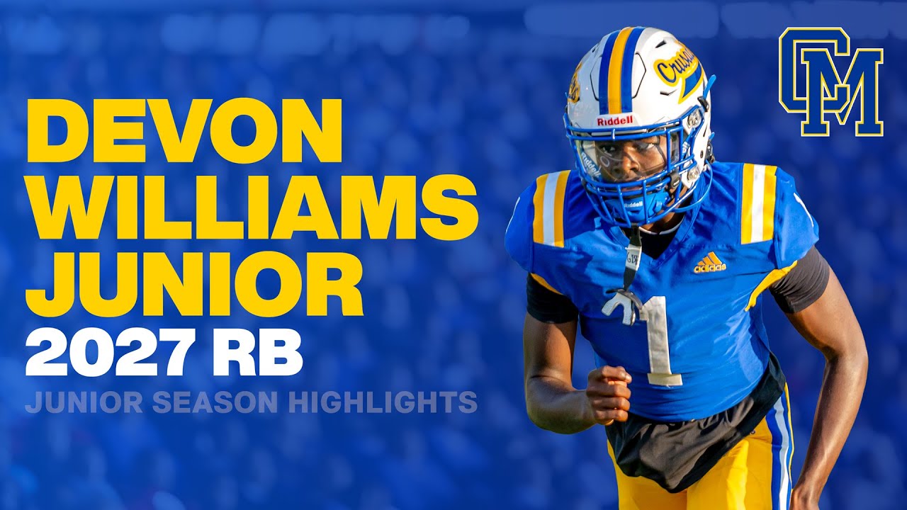 Devon Williams, Jr - Junior Season Highlights - YouTube