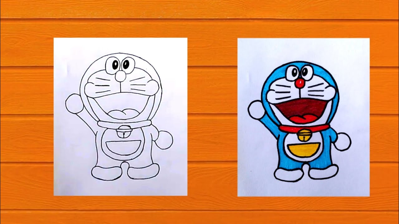 Dorimon drawing|| how to draw dorimon drawing||dorimon cartoon drawing ...