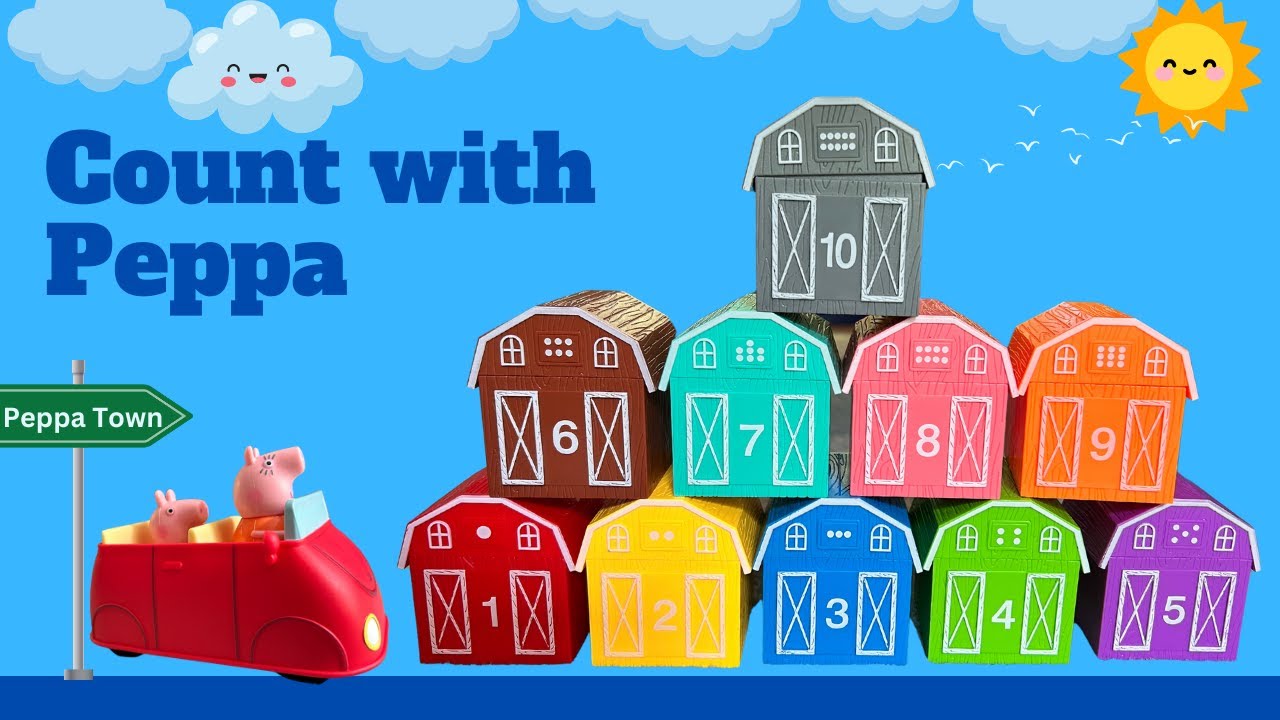 Peppa Pig's Number Adventure: Discover Surprise Animals and Colors in ...