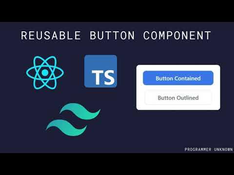 Part 2: Creating a Reusable Button Component with React, TypeScript & Tailwind - YouTube