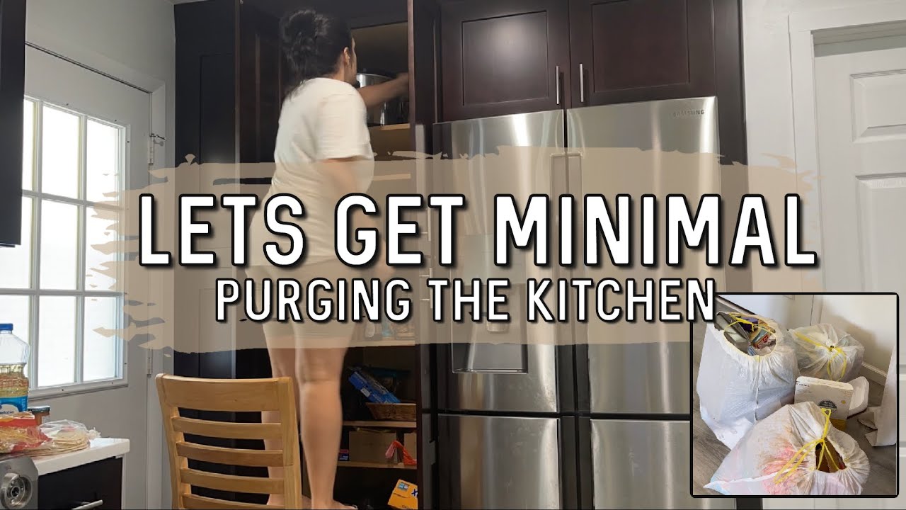Getting rid of almost EVERYTHING in our kitchen cabinets | Lets Get ...