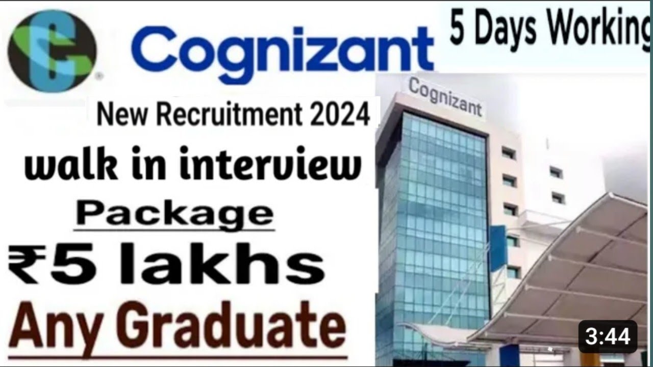walk in interview cognizant 2024/any graduate/30,000 salary/mnc jobs ...