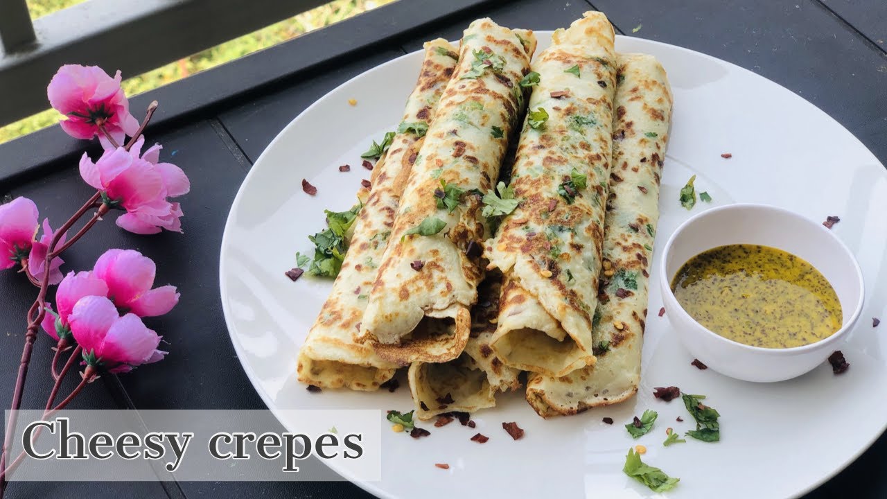 Cheesy Crepes|Simple Crepe Paratha| 5 mins quick Breakfast recipe| Kids ...