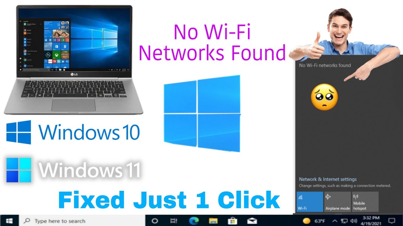 No Wi-Fi networks found Fixed Windows 10/11 - YouTube