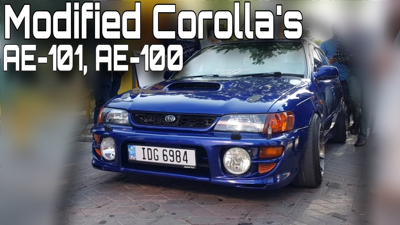 Modified Corolla's AE-101, AE-100 Autoshow - YouTube
