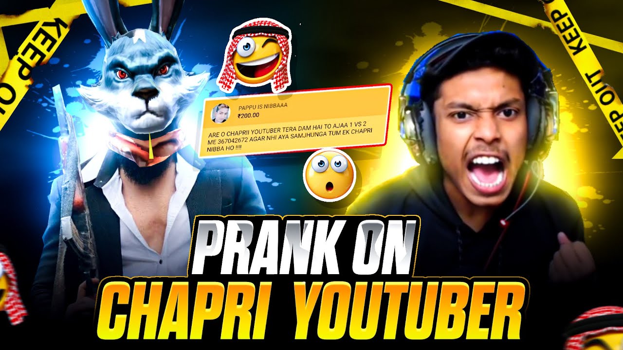 I Send Superchat 💵💰 To Chaprii Youtuber 🥵 || 1 vs 2 Prank Gone Wrong 😑🤦 ...