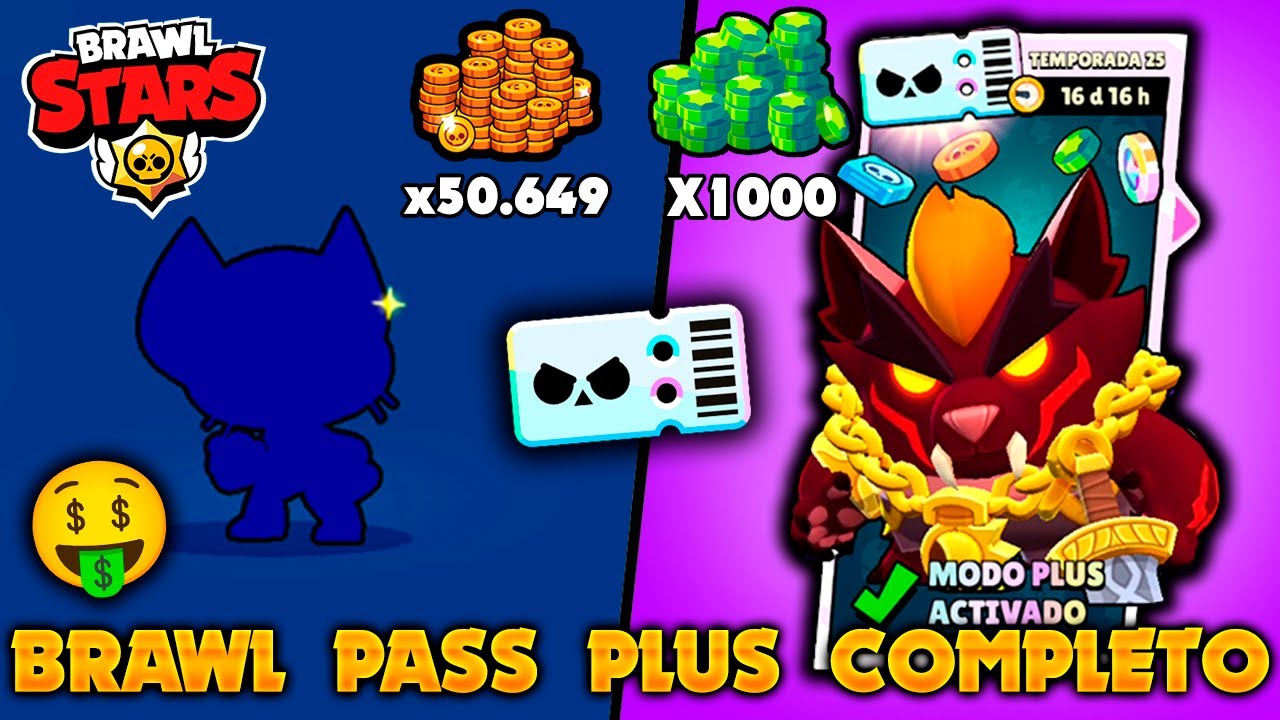 DESBLOQUEO EL BRAWL PASS PLUS A NIVEL MAXIMO EN BRAWL STARS - YouTube