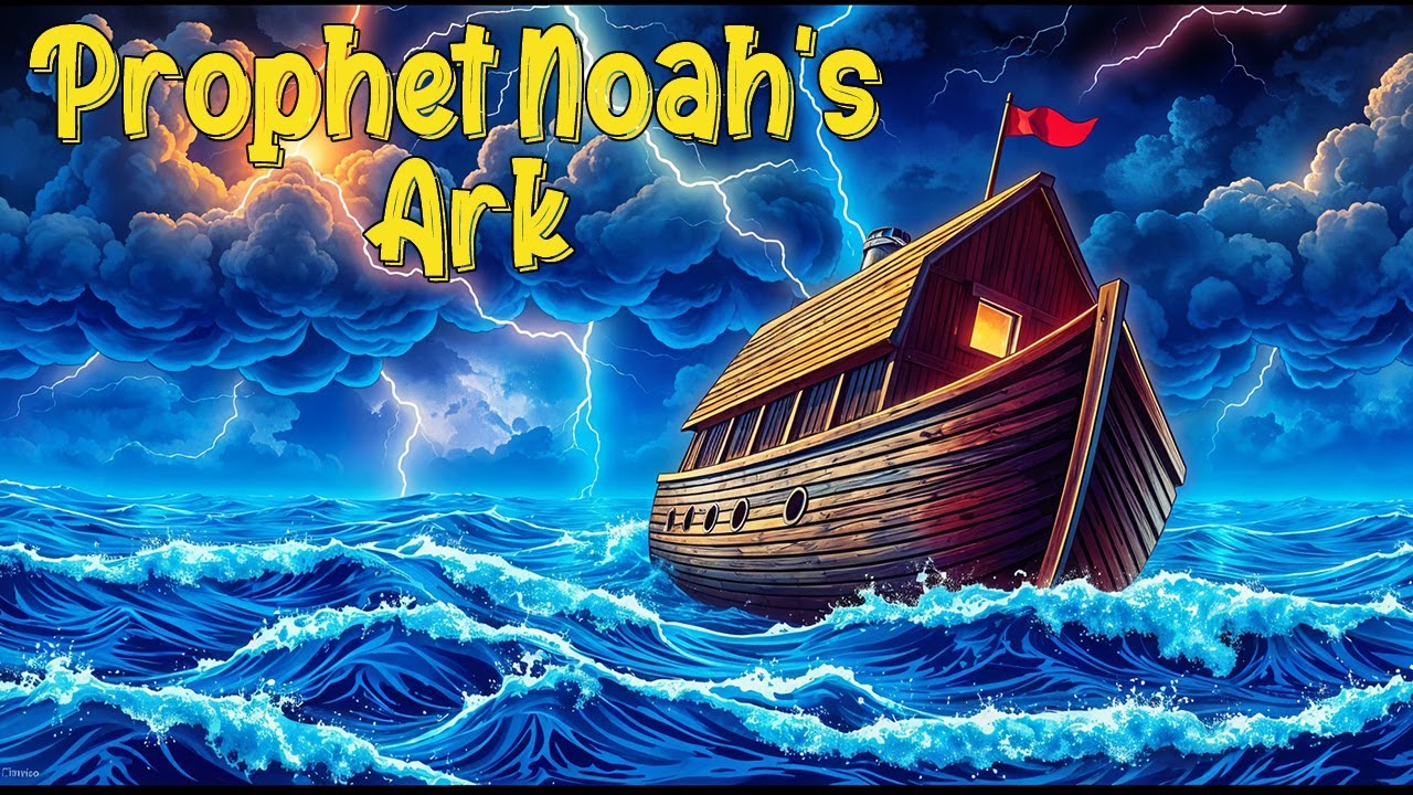 "Prophet Noah’s Ark: The Great Flood Story for Kids 🌈 | Inspiring Bible ...