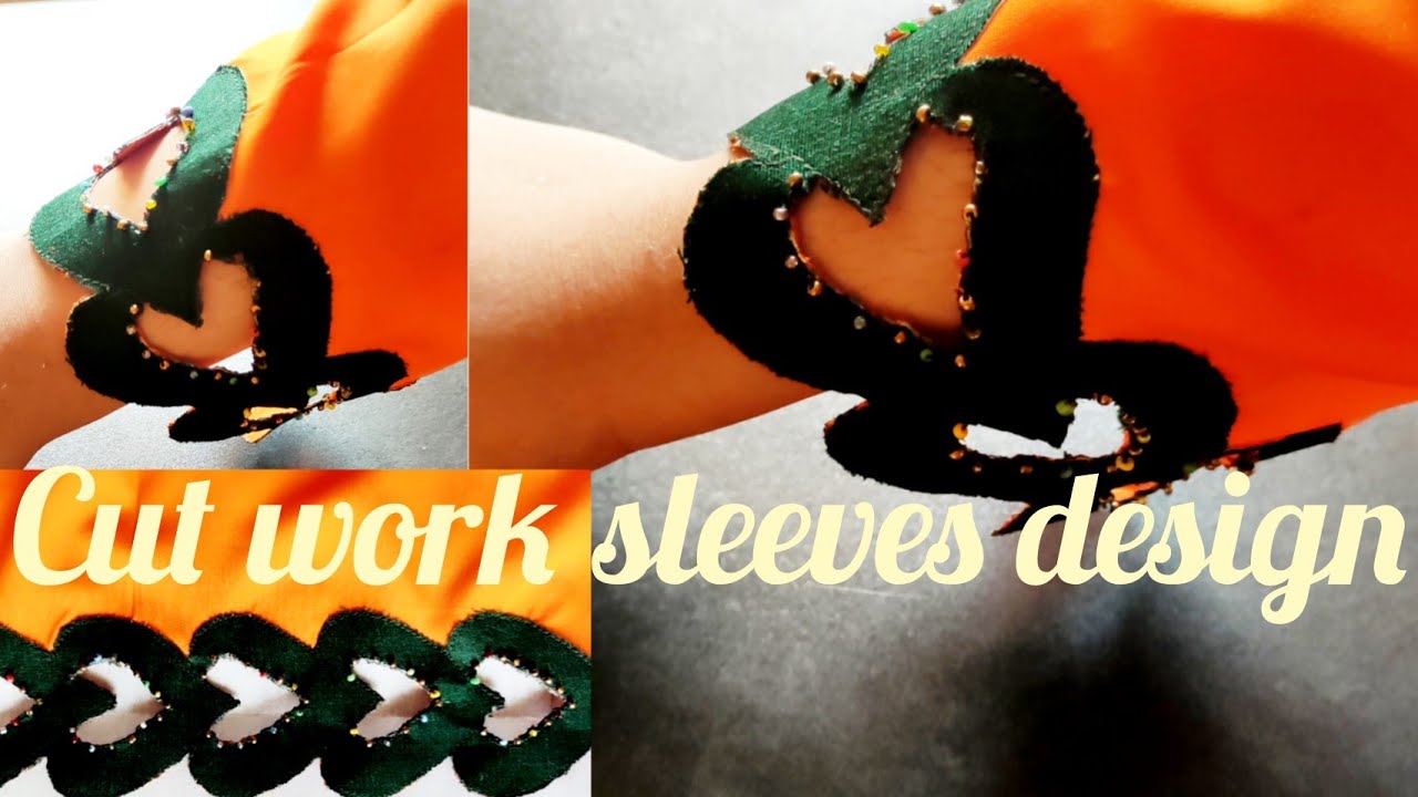 Cut work sleeves design, Sleeves design cutting and stitching - YouTube