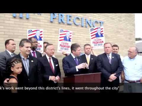 NYC PBA Endorses Senator Frank Padavan - YouTube