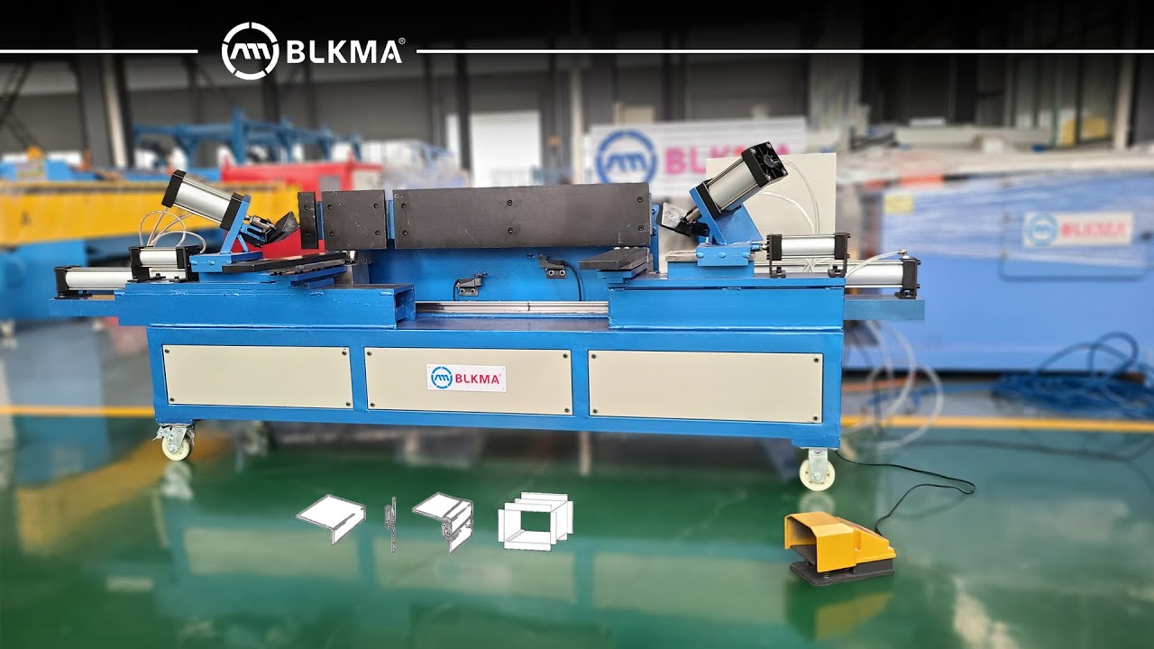 BLKMA Pneumatic lock seamer/duct lock seaming machine/duct seam closing ...