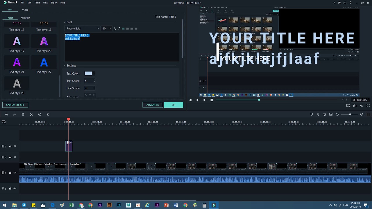 How to add text or tiles in Videos រៀនកាត់តវិដេអូ Part4 - YouTube