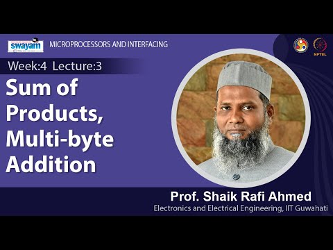 Lec 12 : Sum of Products, Multi-byte addition