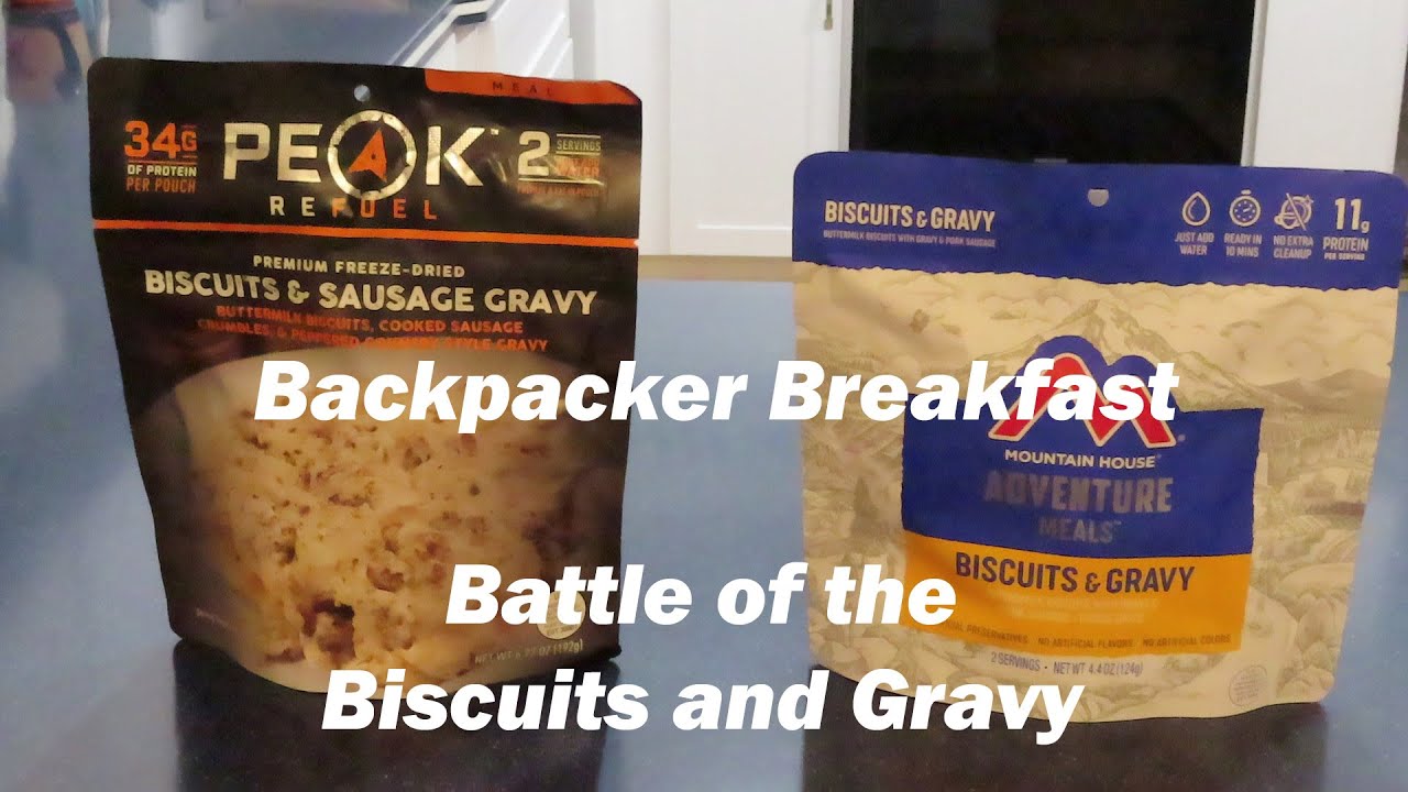 Backpacker Breakfast: Battle of the Biscuits and Gravy - YouTube