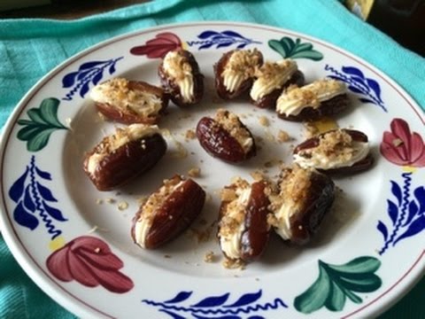 Cream Cheese Stuffed Dates - Episode 37 - Baking with Eda - YouTube