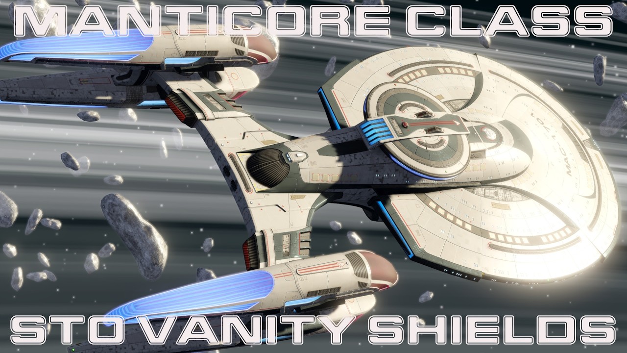 Star Trek Online Manticore Class - Dilithium Vanity Shield - YouTube