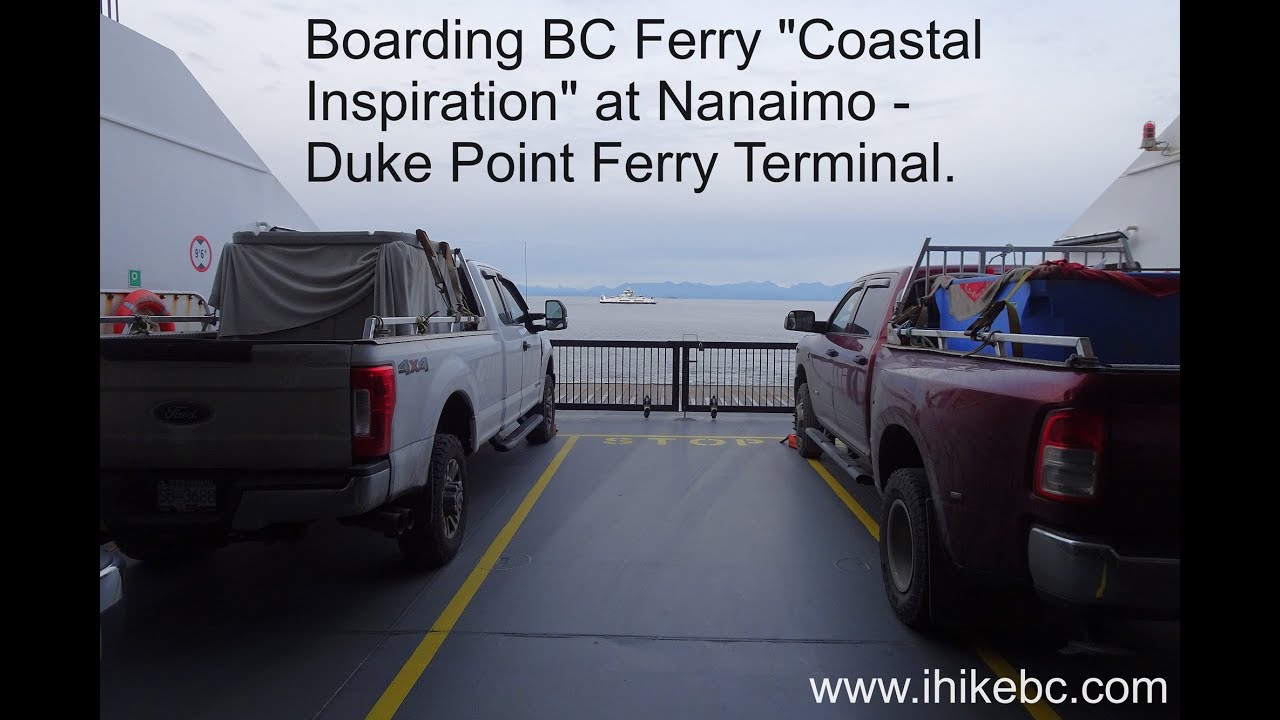 Boarding BC Ferry "Coastal Inspiration" at Duke Point Terminal in ...