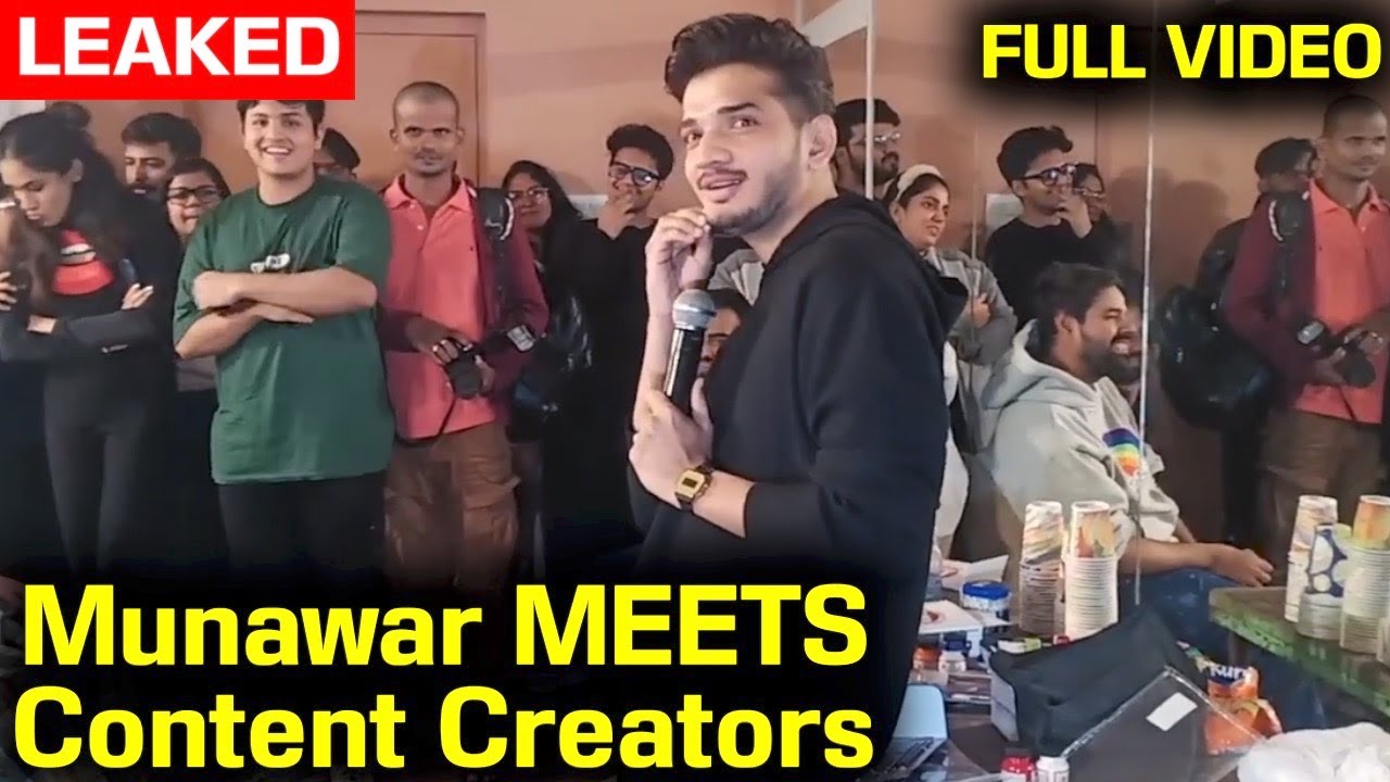Munawar Faruqui MEETS Digital Content Creators FULL Video | Munawar ...