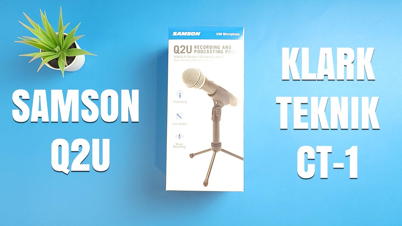 Samson Q2U Recording and Podcasting Pack w/ Klark Teknik CT-1 - YouTube