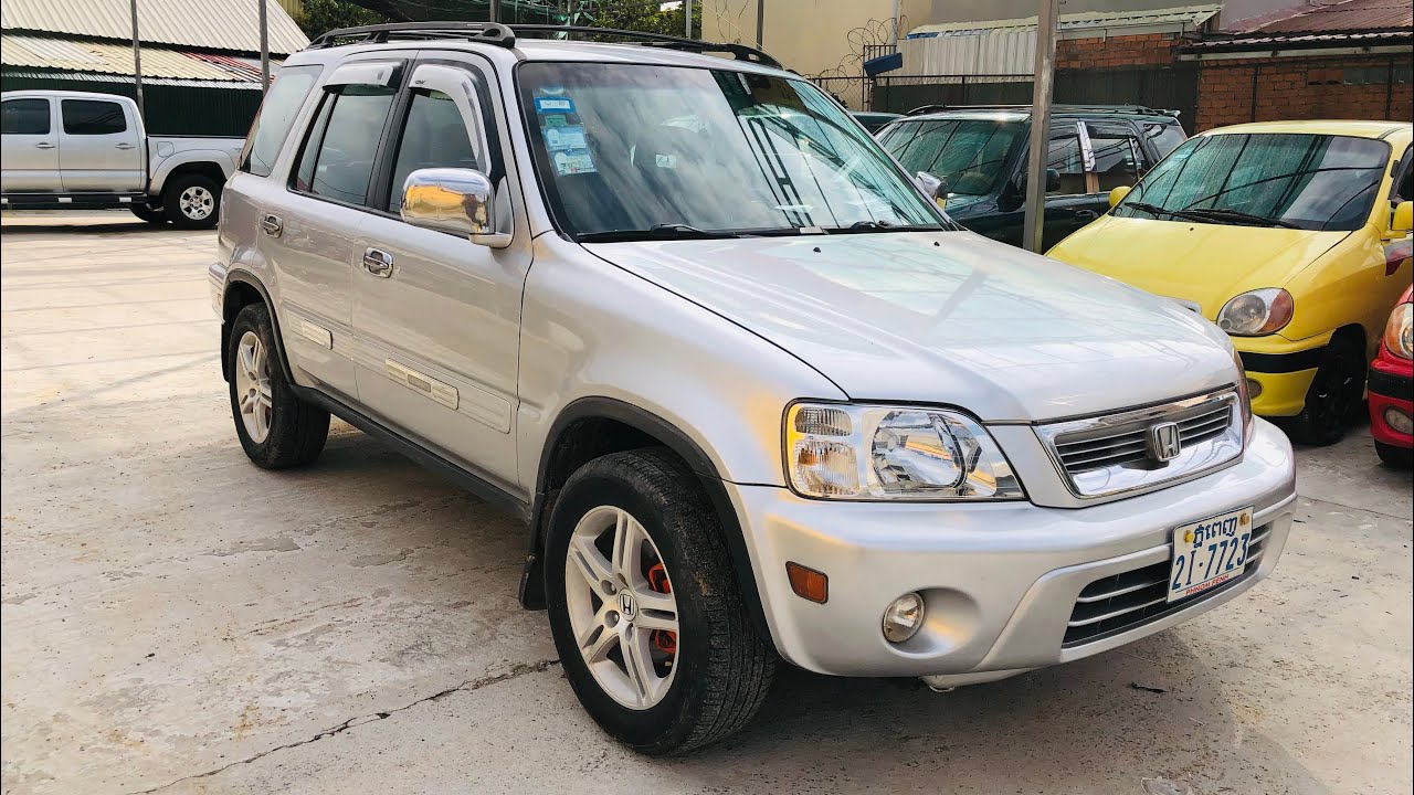 ឡានស្អាតលក់ធូរថ្លៃ HONDA CRV 98 ពណ៍ទឹកប្រាក់ តម្លៃធូរៗចរចារបាន ...