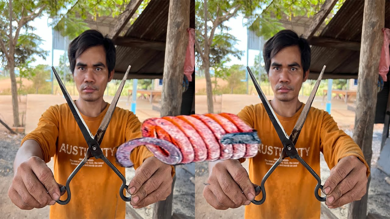 Coil Spring Scissor. - YouTube