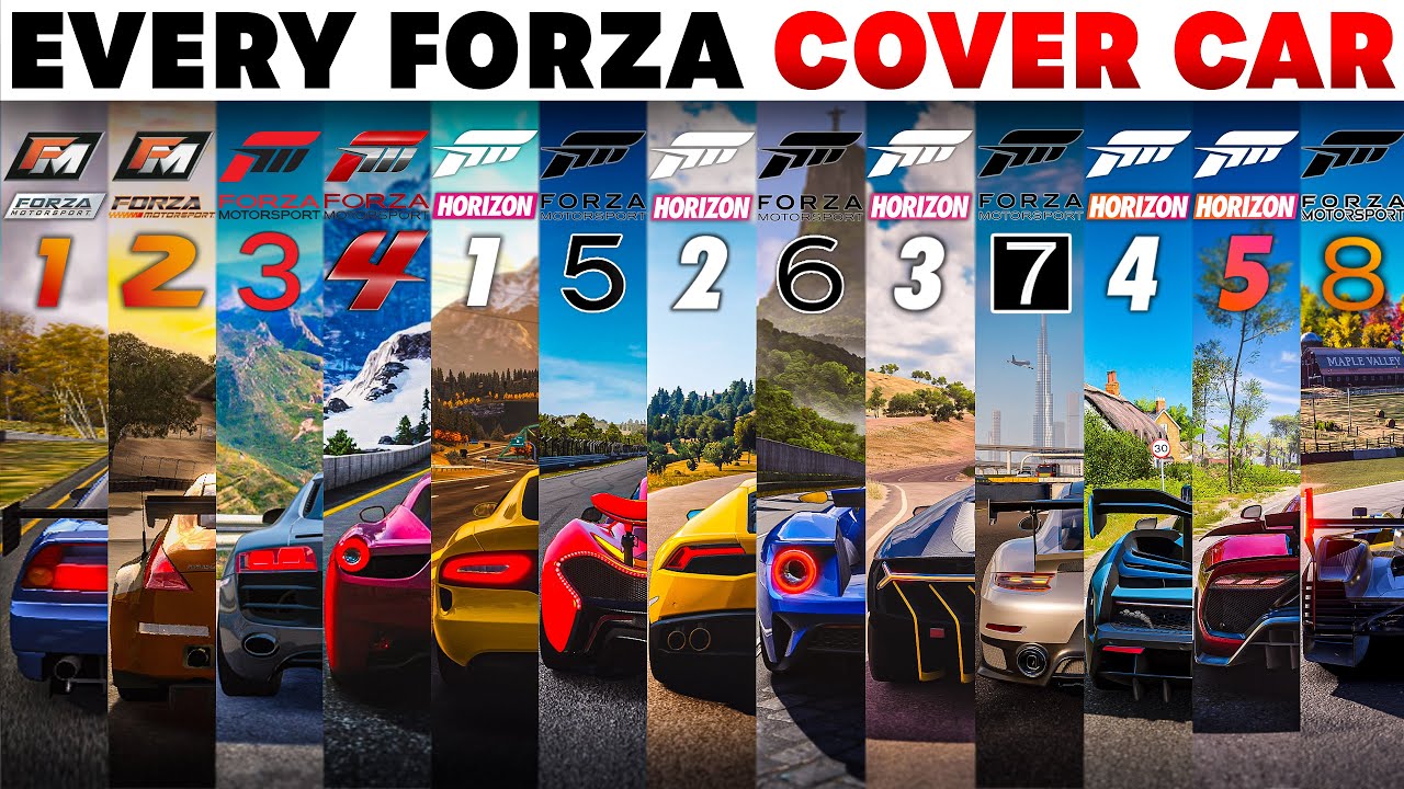 The Evolution of Every Forza Cover Car | How have the Cover Cars ...