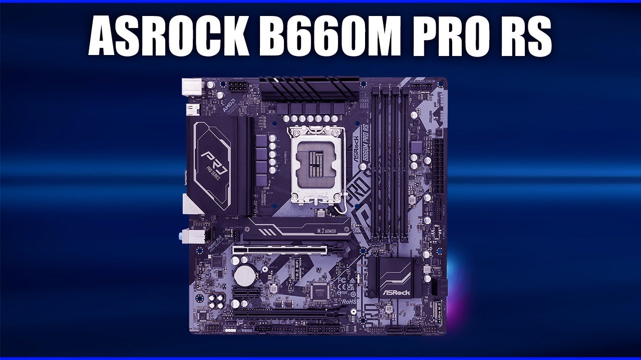 Материнская плата ASRock B660M Pro RS - YouTube