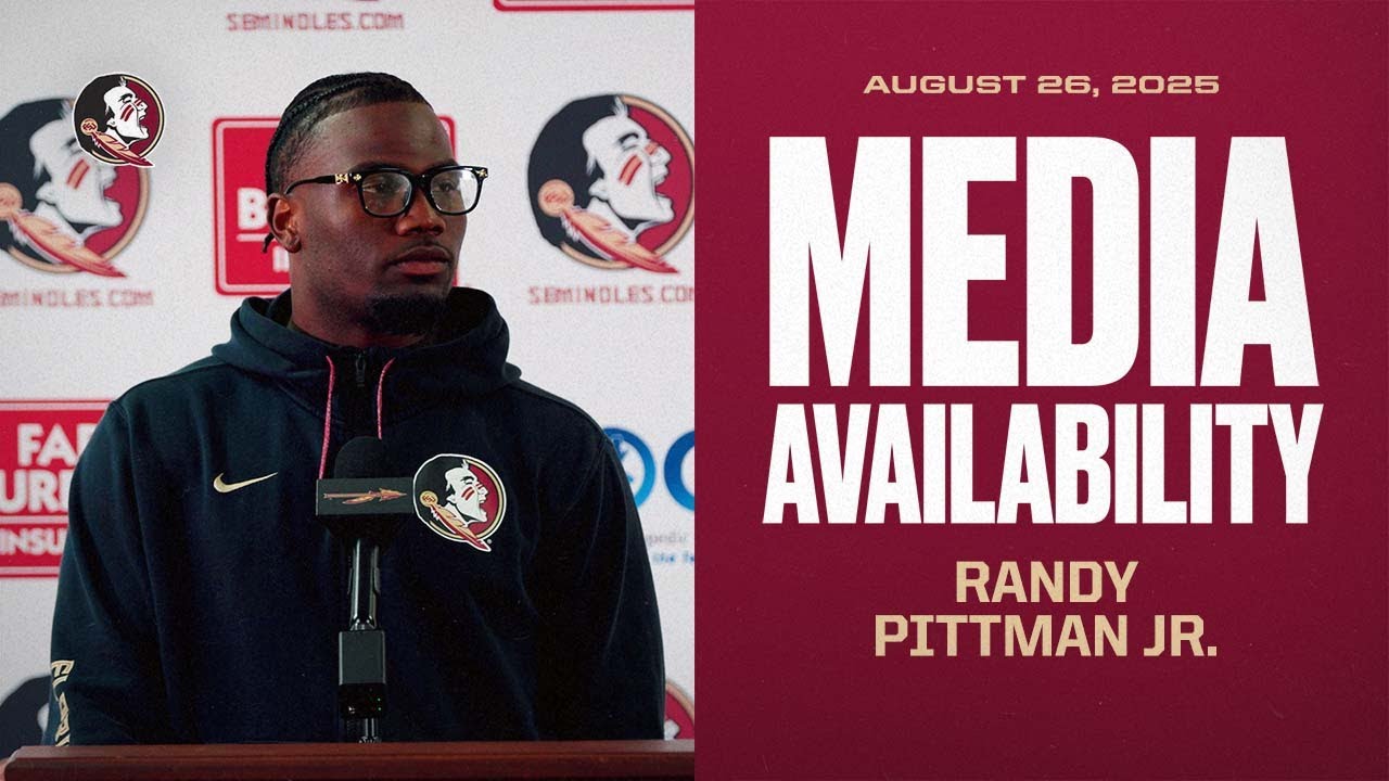 FSU Football | TE Randy Pittman Jr. Post-Practice Media Availability ...