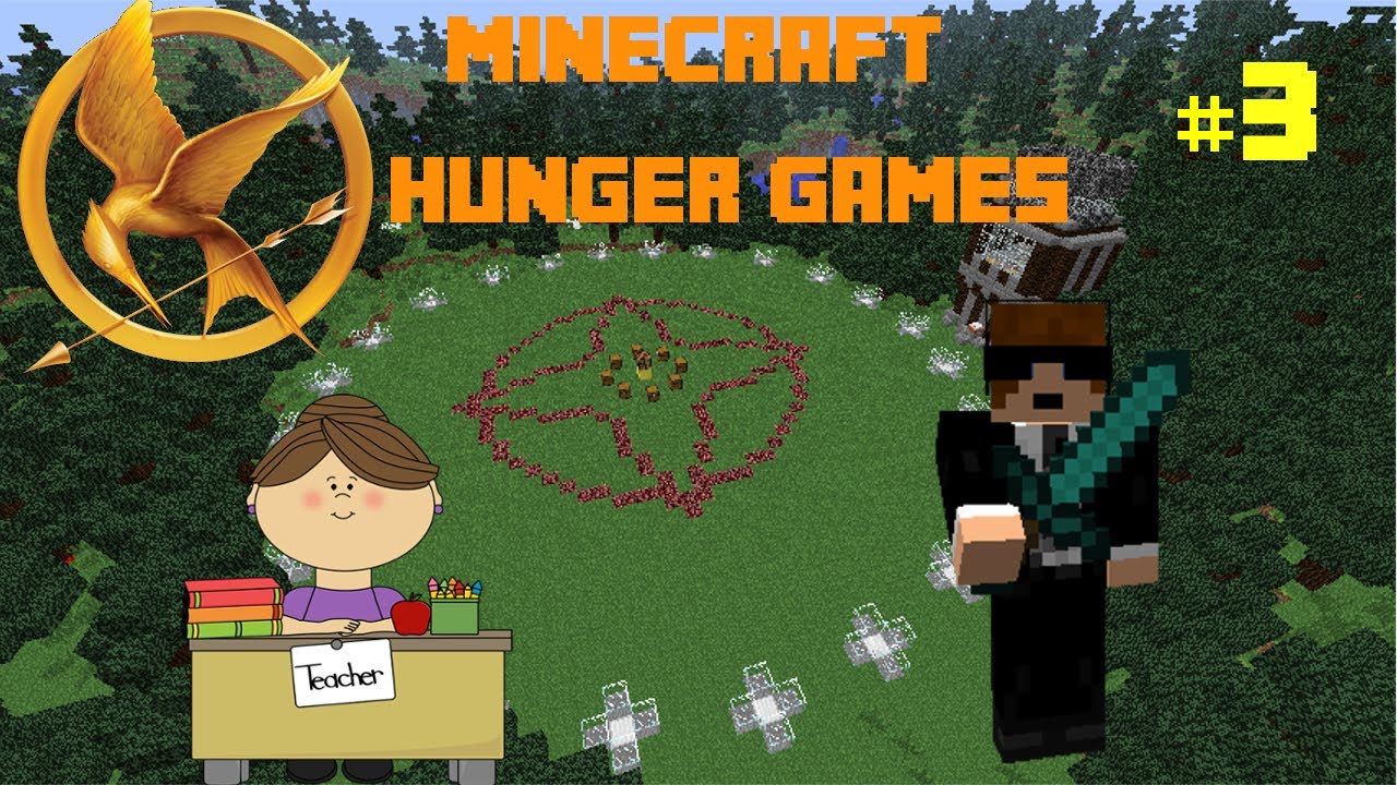 GOING TO SCHOOL! Minecraft Hunger Games #3 Part 2 - YouTube