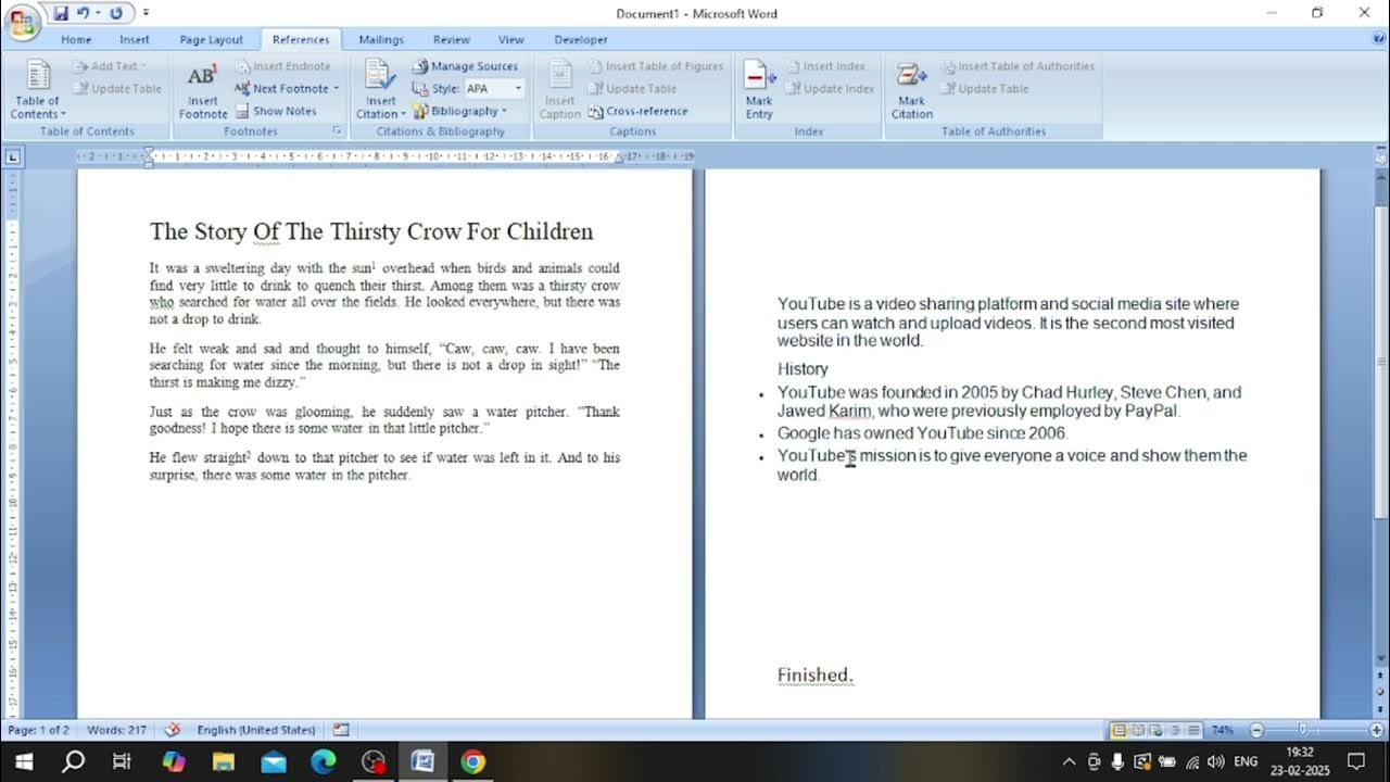 Footnote and Endnote in MS Word | How to use footnote/endnote | #word #footnote #endnote # ...