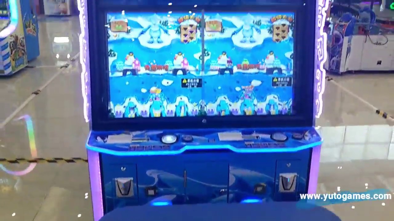 Snowball Drop 4P Arcade Game Machine - YouTube