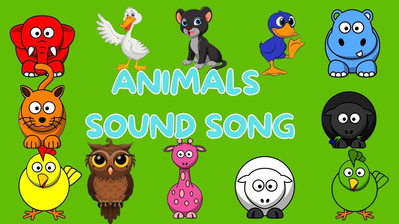 Animales sonido canción | educativo vídeo | Kids Song | Animal Sound ...